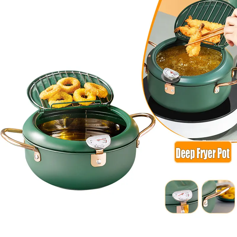 Deep-Fryer-Pot-Japanese-Tempura-Small-Deep-Fryer-Stainless-Steel-Frying ...