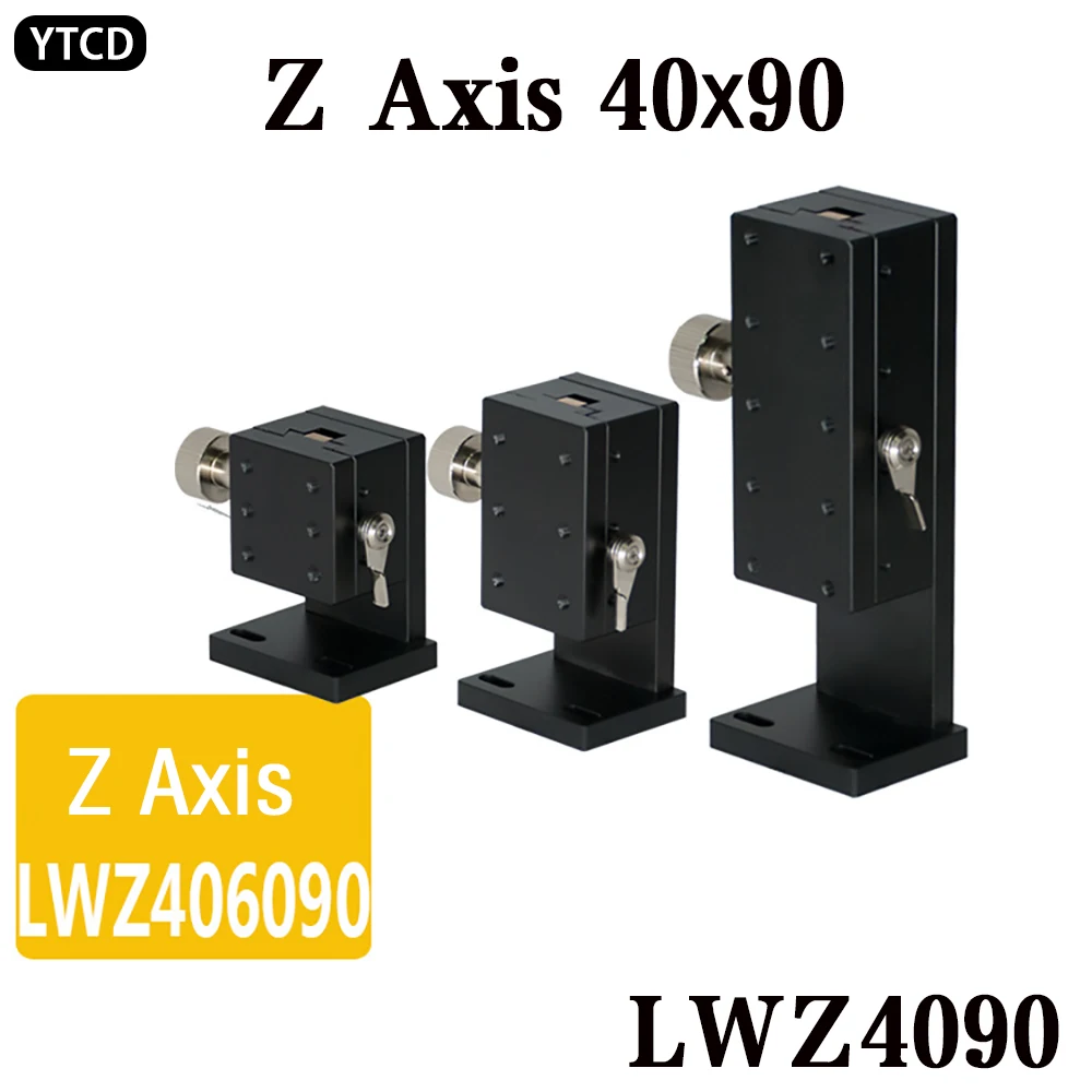 Z Axis LWZ4090 40*90MM Dovetail Groove Sliding Table Manual Platform ...