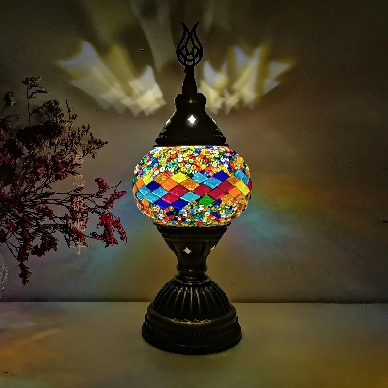 Handmade Stained Glass Turkish Table Lamp - Gifts for idea