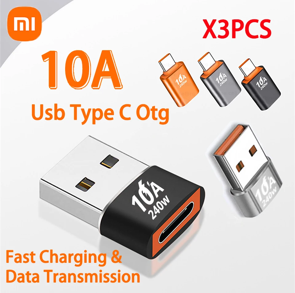 10A-USB-3-0-OTG-Adapter-Type-C-To-Usb-A-Connector-Fast-Charging-Data ...