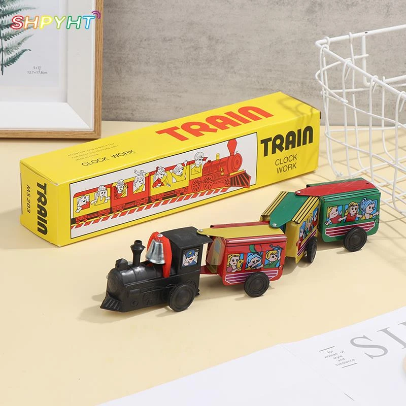 Mini Vintage Tin Metal Toys Train Design Kid Children Childhood Classic ...