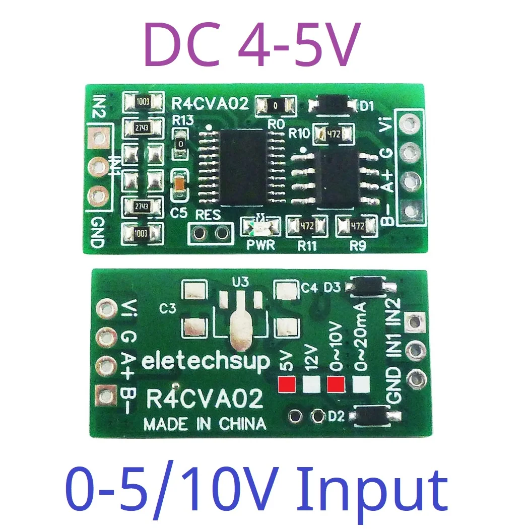 PLC Signal Module RS485 To 4-20mA Converter Module - Modbus RTU Current ...
