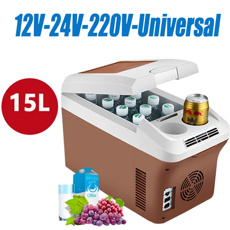 Portable-Car-Mini-Fridge-12V-24V-220V-Electric-Cooler-Refrigerator-Cool ...