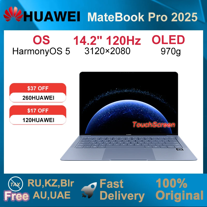 2025 HUAWEI MateBook Pro Portátil de 14,2 pulgadas HarmonyOS 5 OLED 120 ...