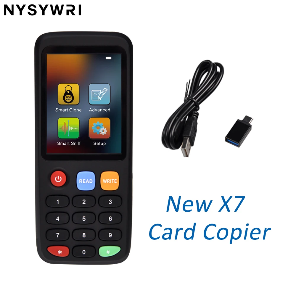 X7-RFID-Smart-Chip-Reader-IC-ID-Token-Clone-Copier-125Khz-Badge-Writer ...