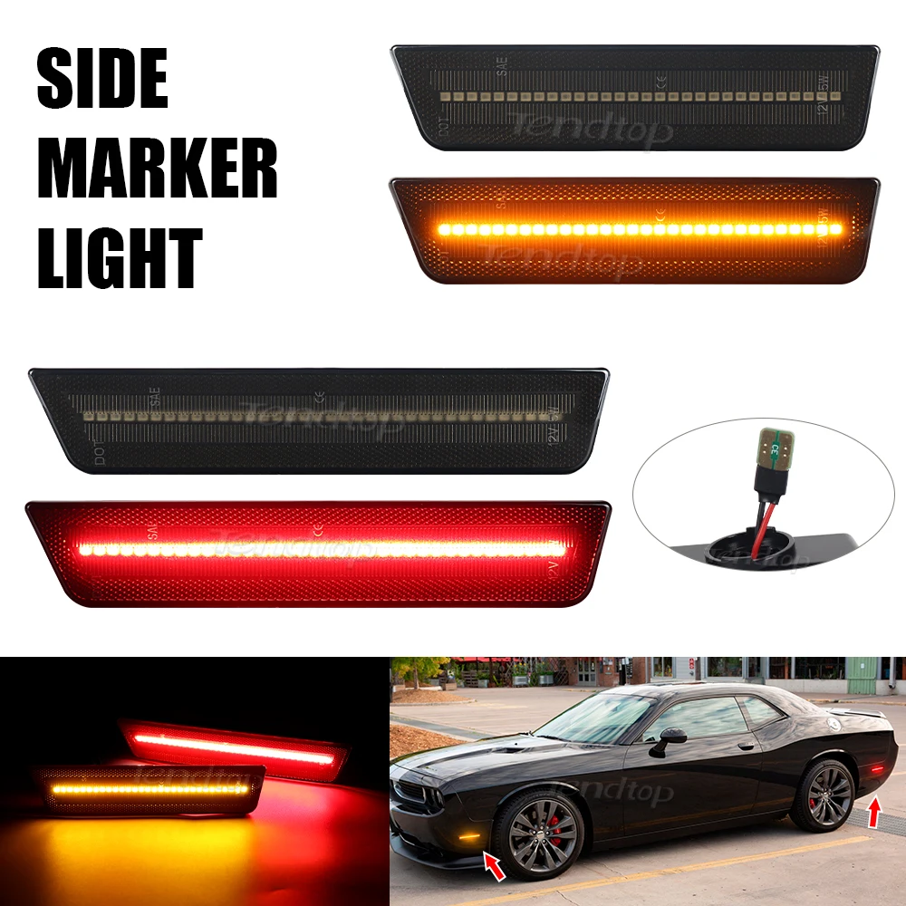 LED-Side-Marker-Light-Front-Rear-Bumper-Lamp-Parking-Light-Indicator ...