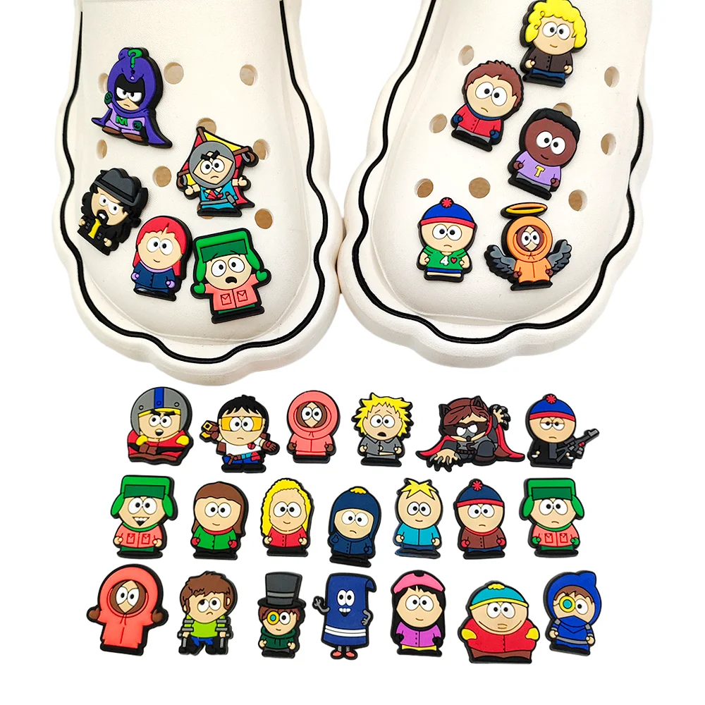 1Pcs Single Sale Cartoon Park Shoe Accessories PVC Croc Charms For ...