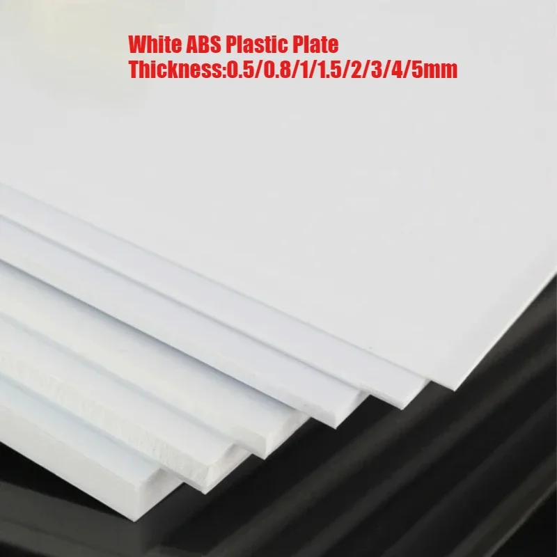 Thickness 0.5/0.8/1/1.5/2/3/4/5mm White ABS Plastic Plate Sheet for CNC ...