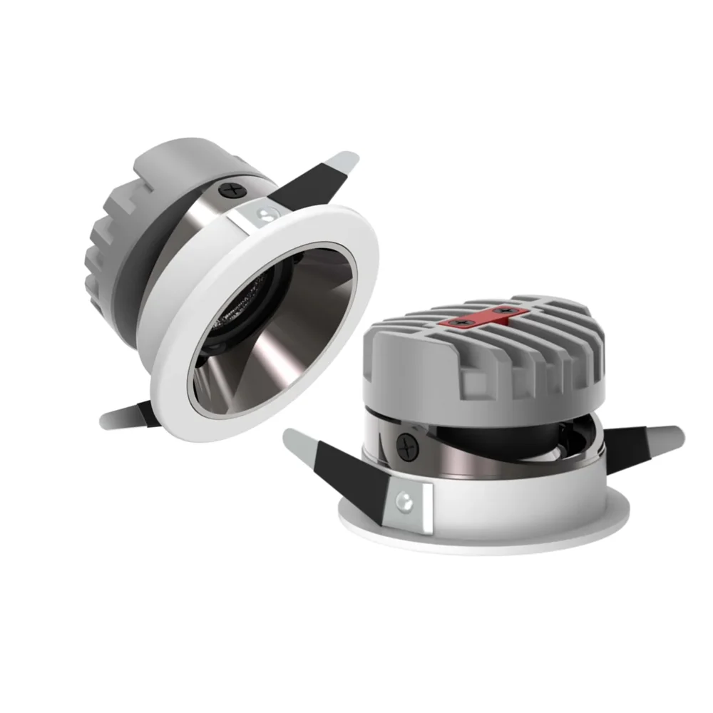 Ultra thin Recessed Anti Glare LED COB Spotlight 7W Dimmable 110V 220V ...