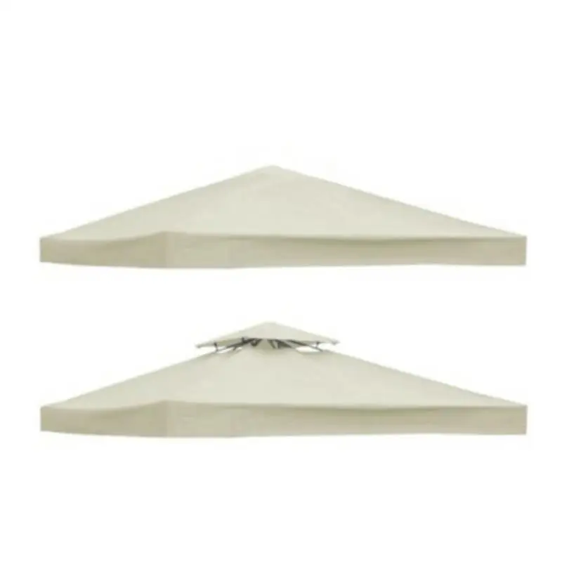 Outdoor Replacement Canopy Top 3x3m 300D Polyester Cloth Double Tier ...