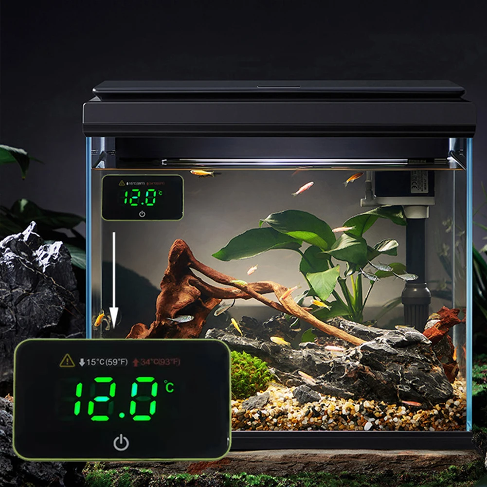 Digital-Aquarium-Thermometer-Touch-Fish-Reptile-Tank-Thermometer-High ...