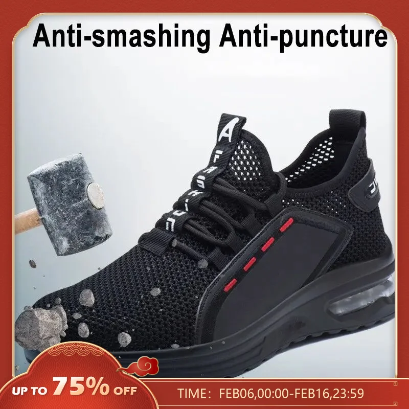 Mesh-Surface-Fly-woven-Breathable-Labor-Protection-Shoes-Anti-smashing ...