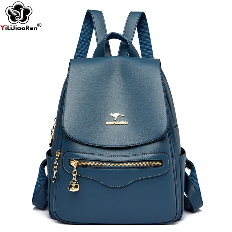 Fashion-Backpack-Women-Soft-Leather-Rucksacks-Ladies-Shoulder-Bags ...