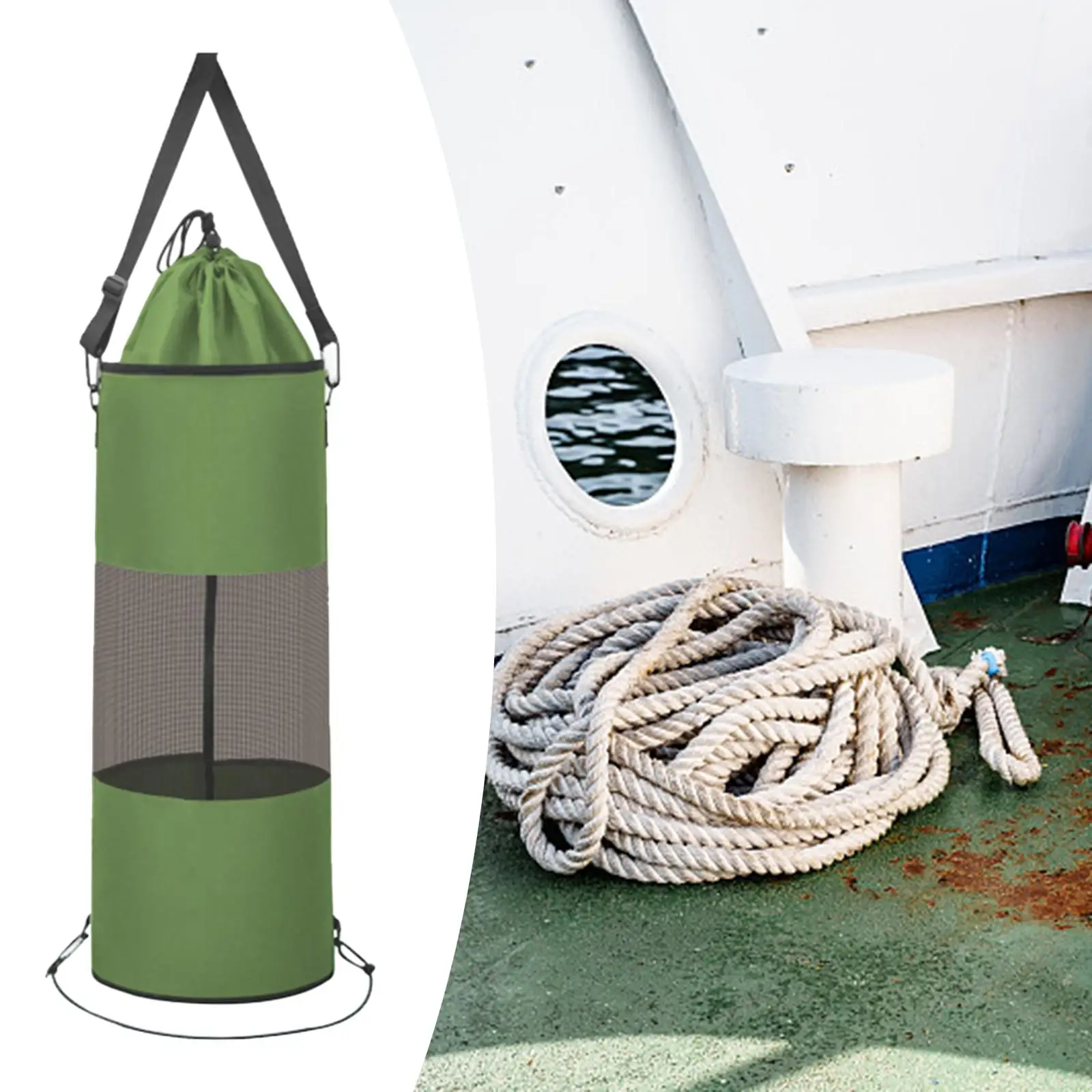 Boat Trash Bag Trash Container Boat Storage Trash Can for RV Camping ...