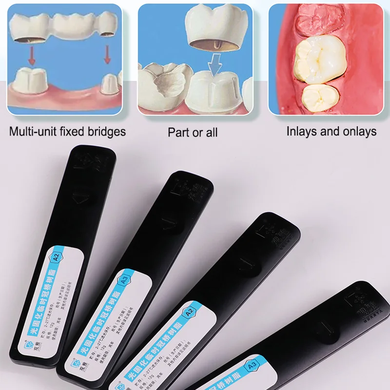 Dentistry-Light-Cured-Tempporary-Crown-Bridge-Rcsin-Casting-Hand-inlay ...