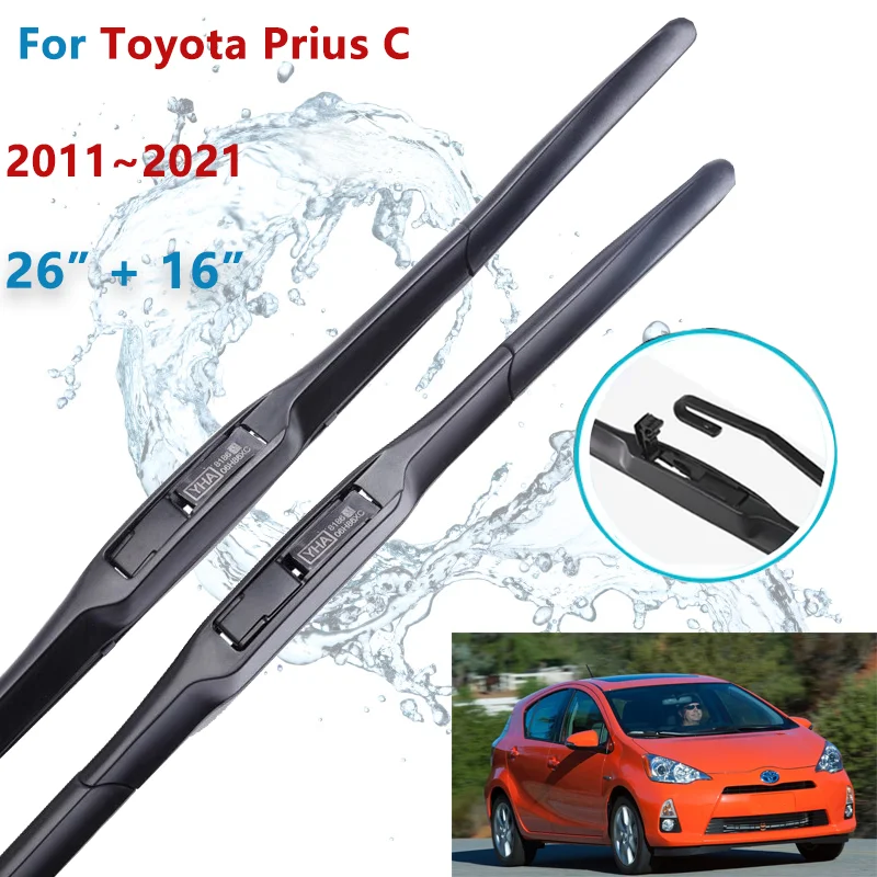 Car-Front-Wiper-Blade-For-Toyota-Prius-C-Aqua-NHP10-2011-2021 ...
