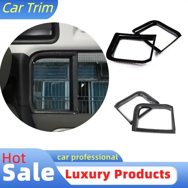 ABS-Carbon-Fiber-Inner-Window-C-Pillar-Decorate-Frame-Trim-For-Land ...
