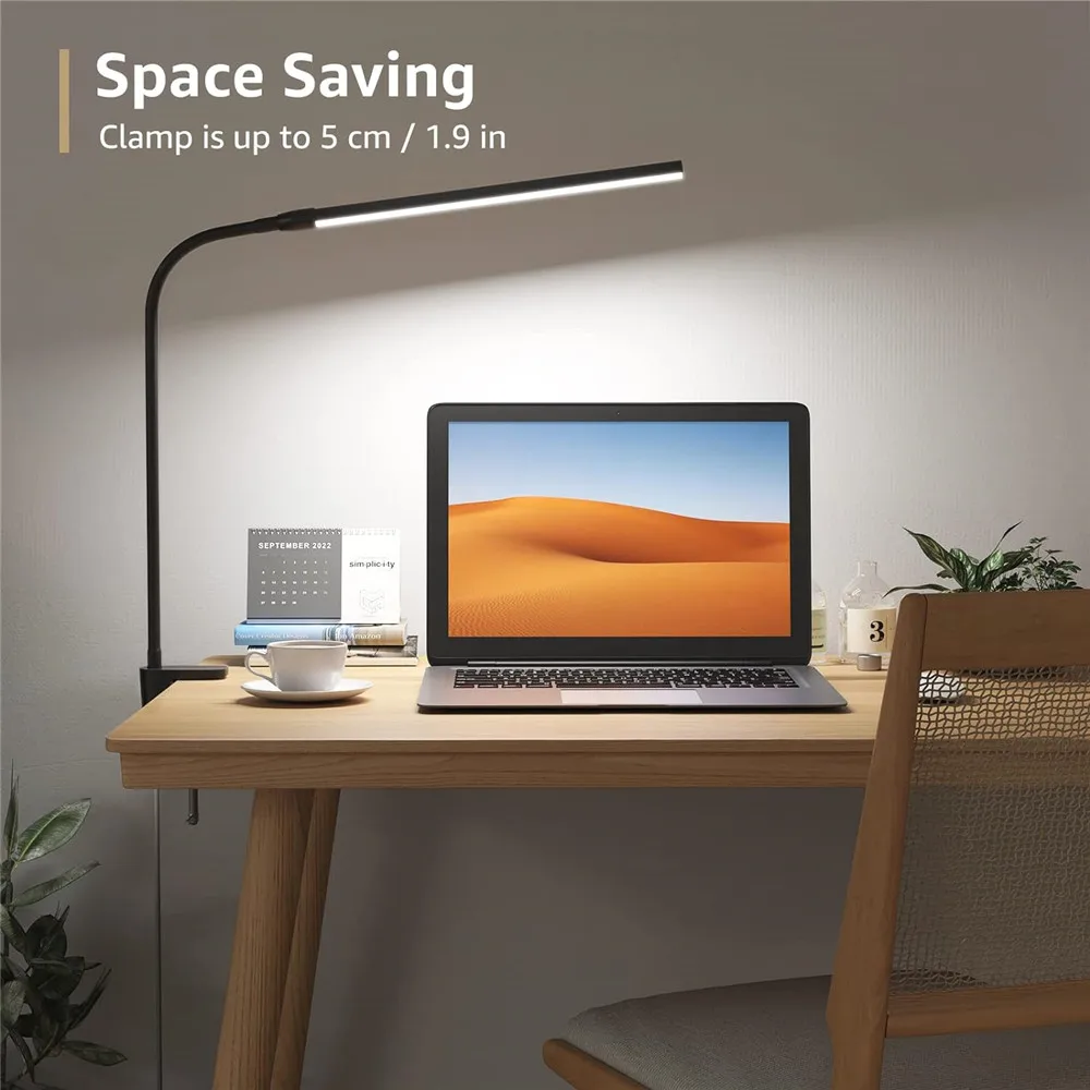 LED-Desk-Lamp-with-Clamp-Swing-Arm-Desk-Lamps-Eye-Caring-Dimmable-Desk ...