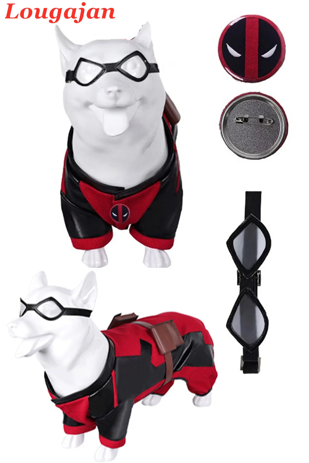 Dog Pet Costume Dead Cosplay Pool Dog Puppy Clothing Wade Dog Roleplay ...