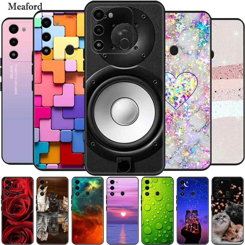 Luxury-Case-For-Tecno-Spark-8C-Soft-Silicone-TPU-Phone-Back-Cover-For ...