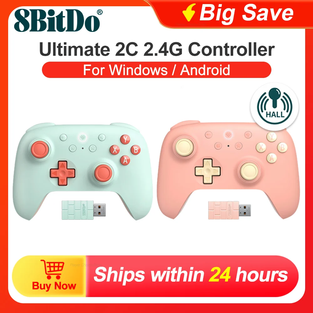 8BitDo-Ultimate-2C-controlador-de-juegos-inal-mbrico-PC-Gamepads ...