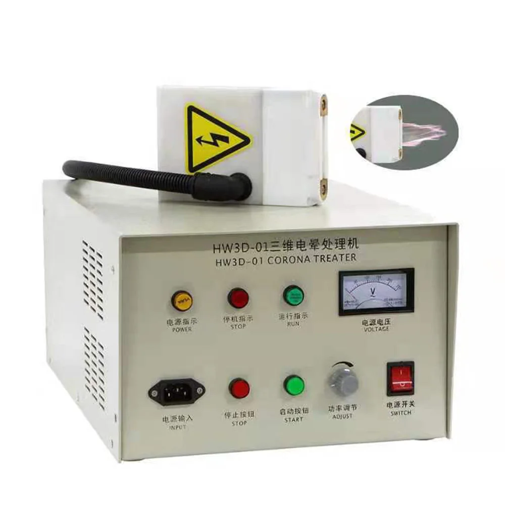 220v para o copo da corona do filme, colagem, tratamento de superfície da corona do plasma uma ...