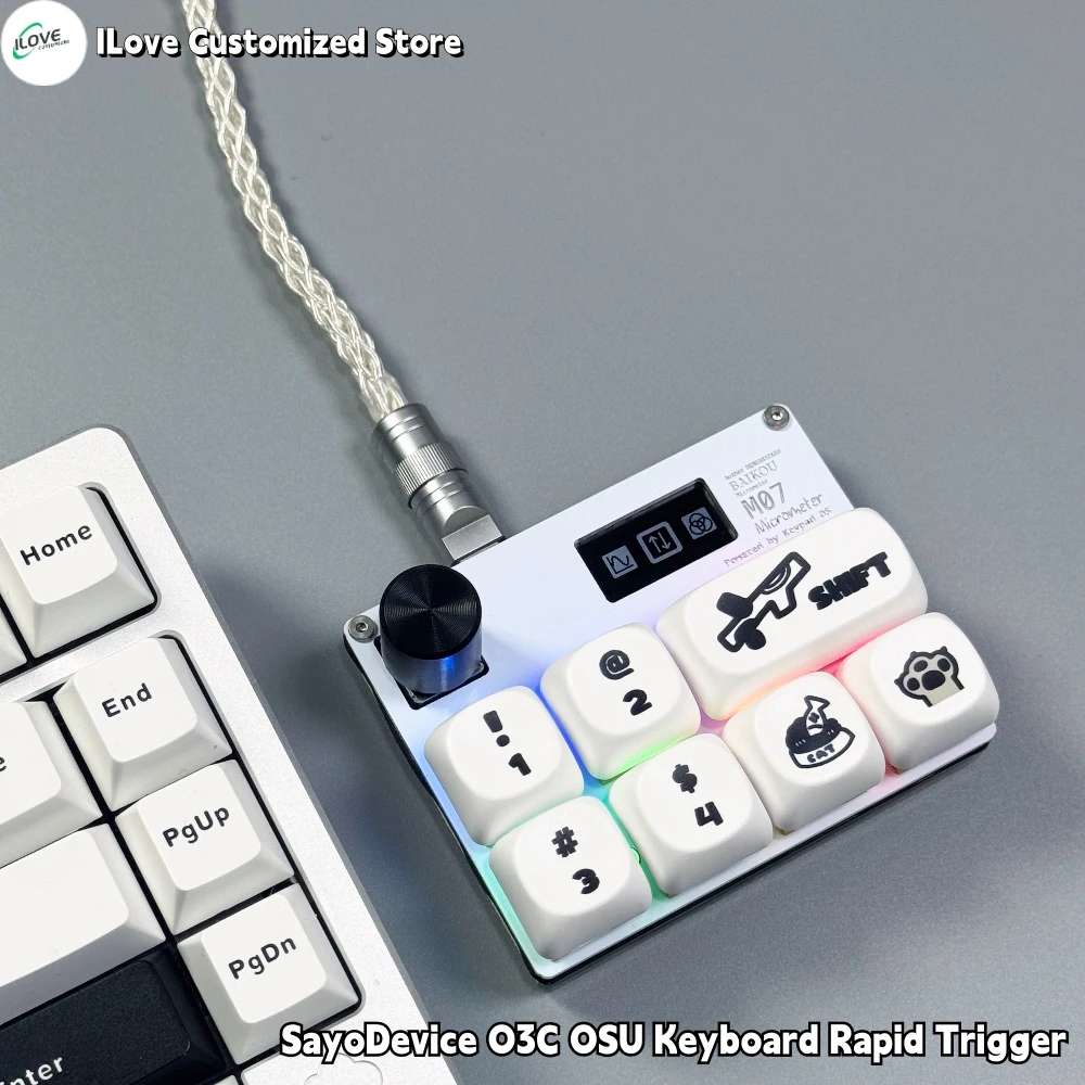 SayoDevice-O3C-OSU-Keyboard-Rapid-Trigger-Hall-Switches-Magnetic-Linear ...