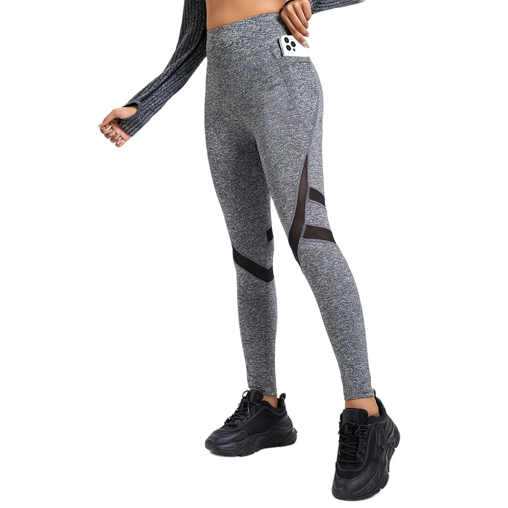 JSC Women's Leggings Mesh Gym Athletic Sexy Fitness Push-up Pants High ...