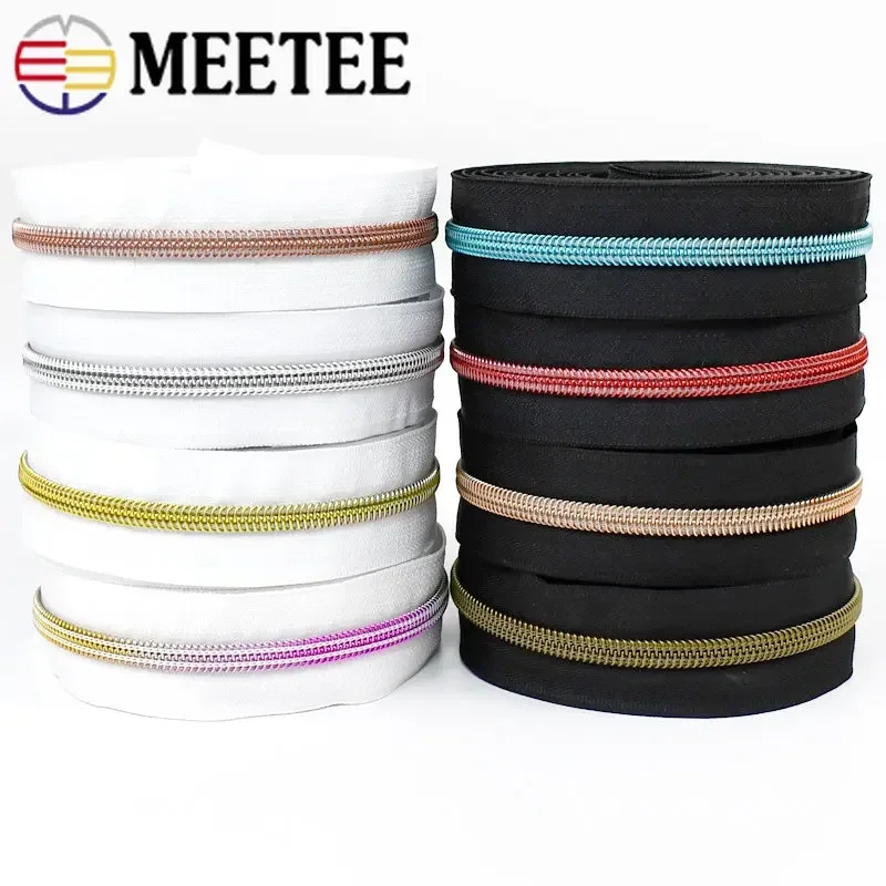 Meetee-3-5-10M-3-5-Nylon-Zippers-Tape-Plastic-Roll-Coil-Zip-By-The ...