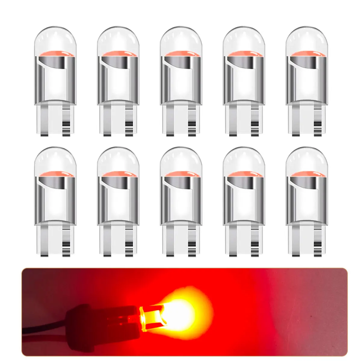 Powerful 1:1 Halogen Bulbs to LED T10 W5W 360Degree Lighting 168 192 ...
