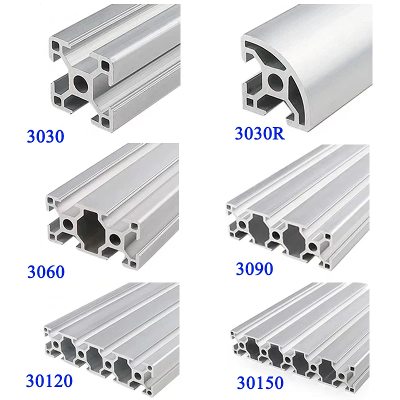1PC-3030-3030R-3060-3090-30120-30150-T-Slot-Aluminum-Profile-European ...
