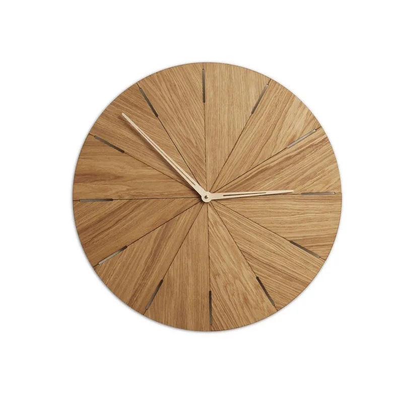 Large-Wall-Clock-Wood-Modern-Clock-for-Wall-Unique-Wooden-Wall-Clock ...
