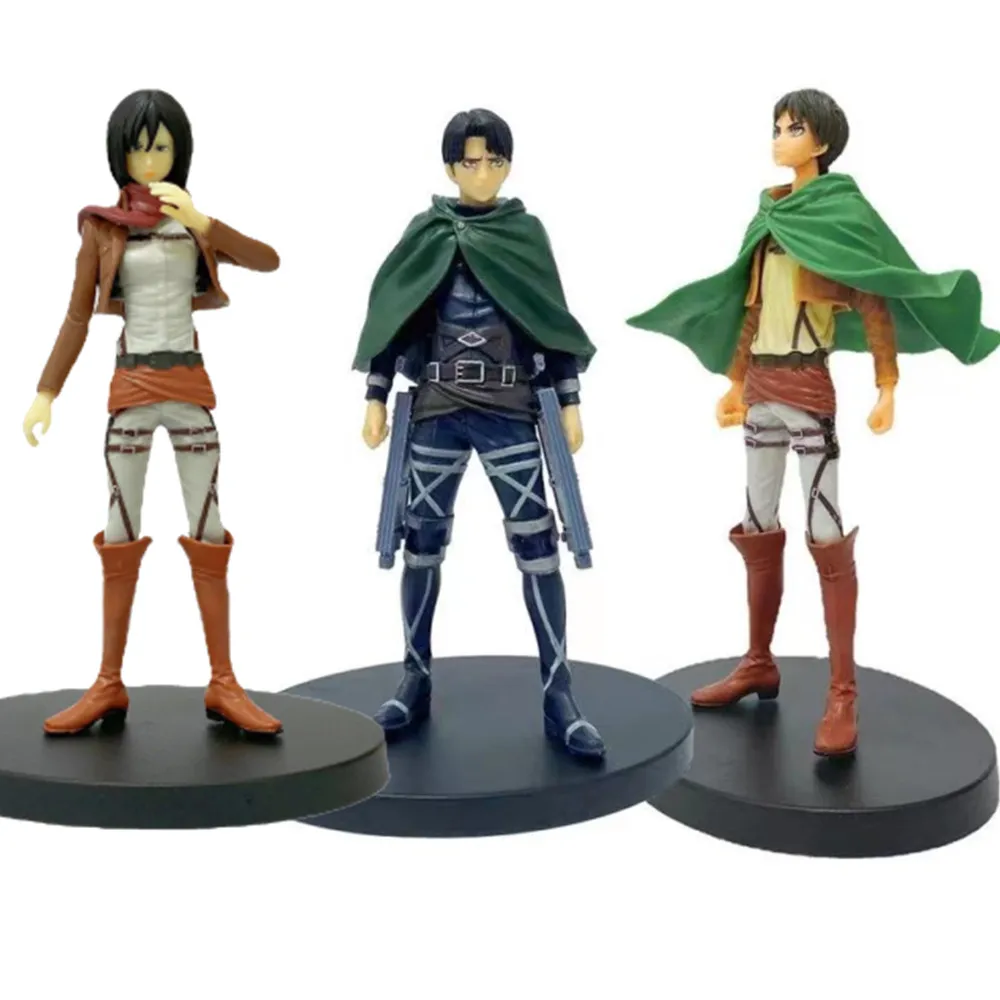 Attack-on-Titan-Anime-Figures-Levi-Mikasa-Ackerman-Eren-16cm-Action ...