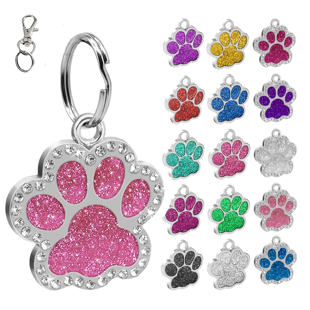 Personalized Pet Dog Cat Address Tags Engraved Cat Puppy Dog ...