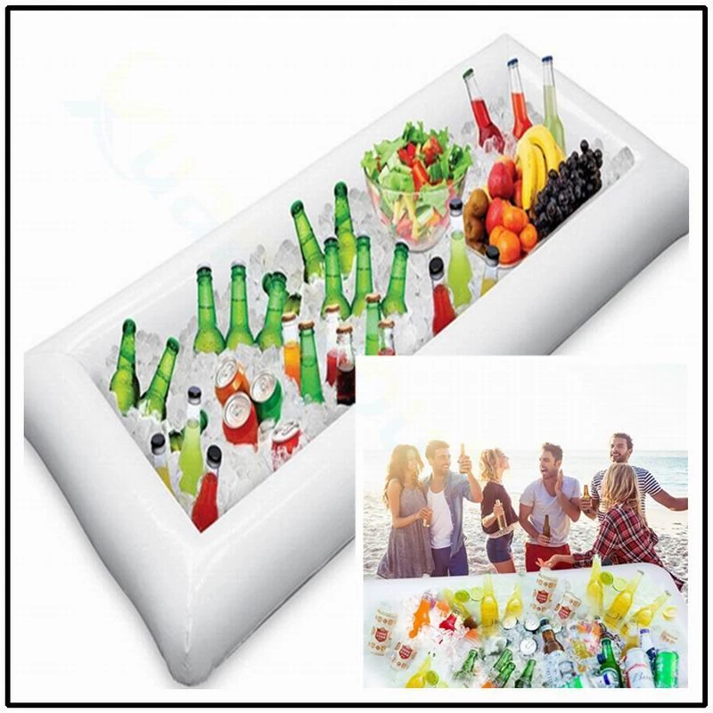 Summer Pool Inflatable Ice Bar Tray Beach Barbecue Picnic Party Salad ...