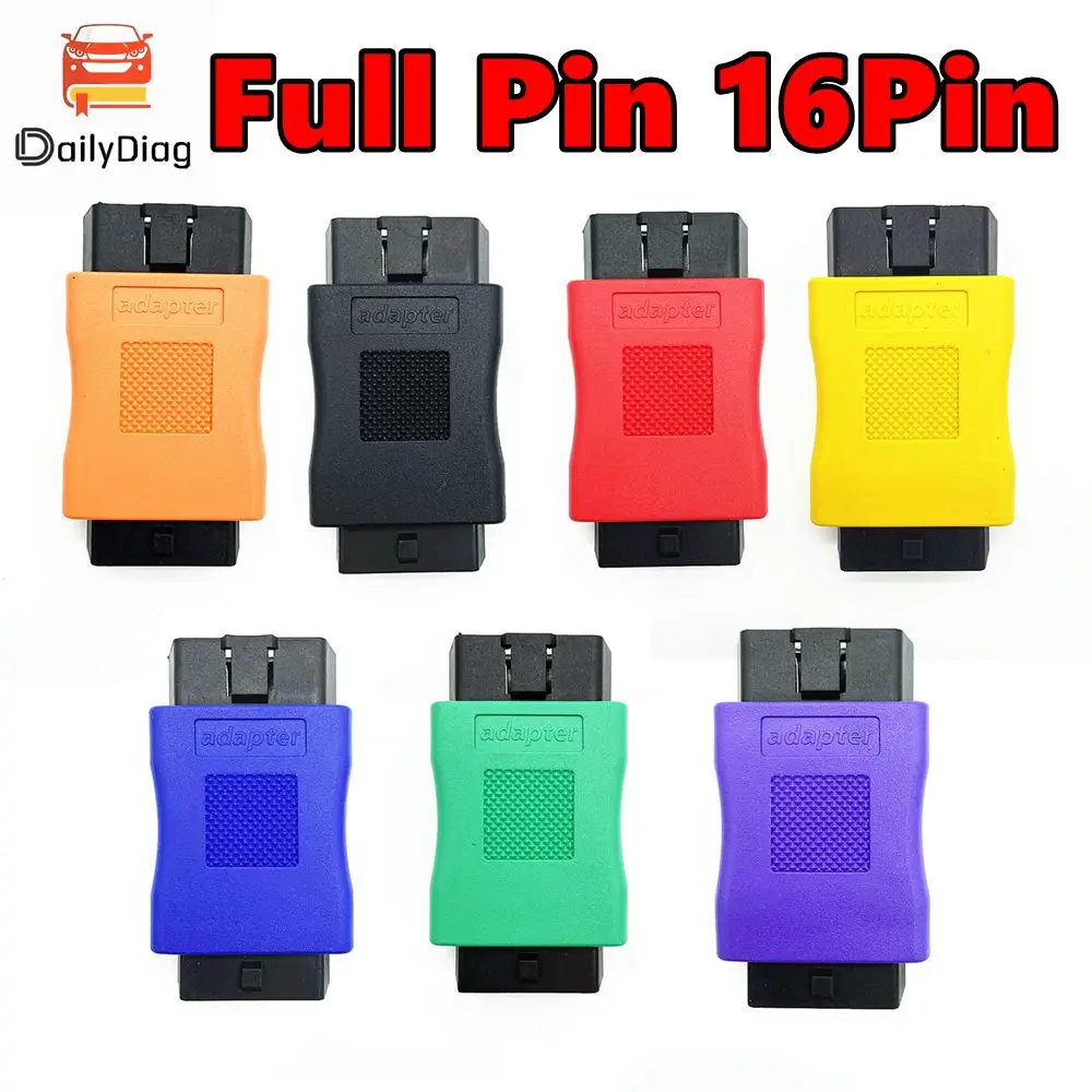 16Pin-Full-Car-OBD2-Plug-Male-to-Female-Interface-Obd-2-Connector-Anti ...