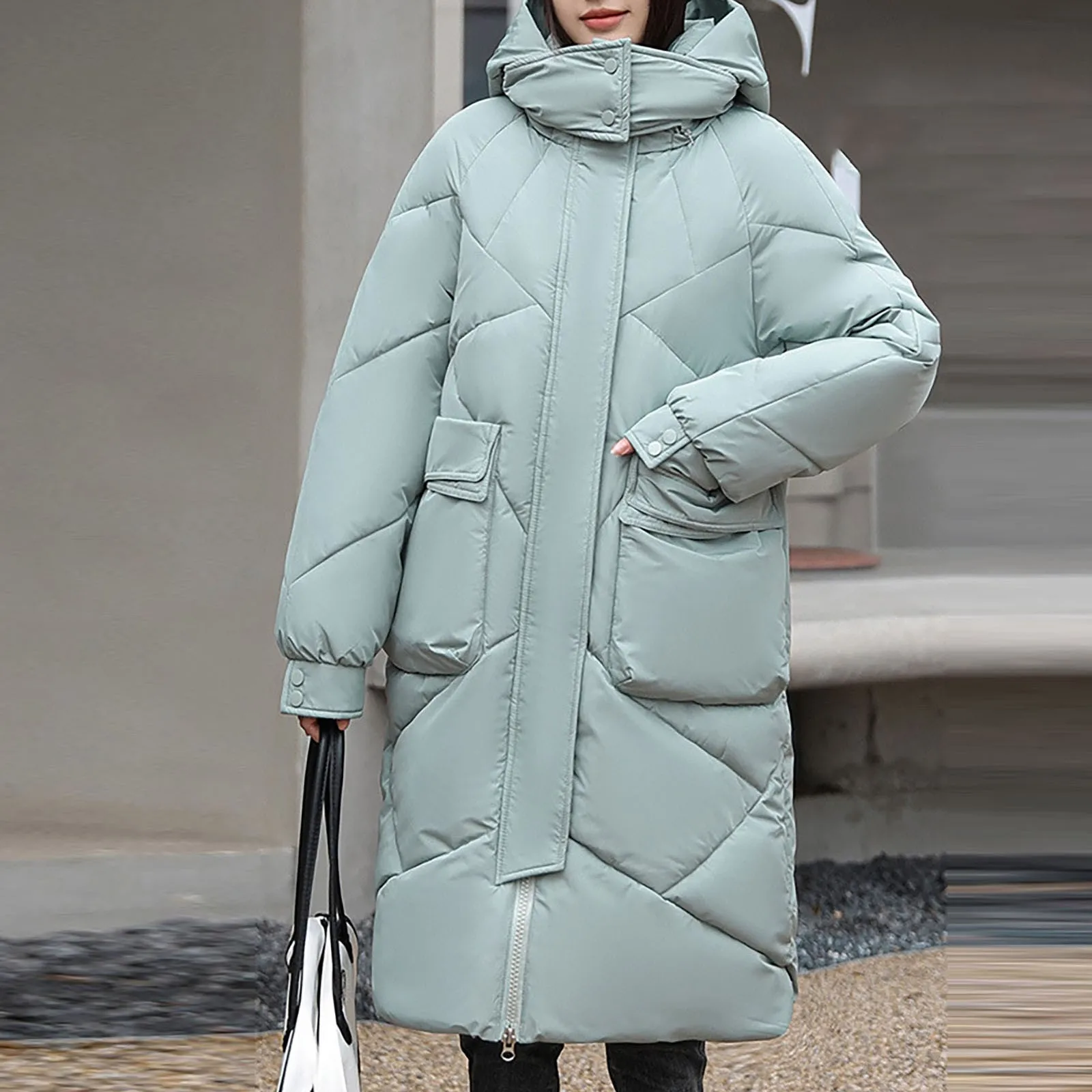 2023-Women-S-Winter-Jacket-Casual-Slim-Hooded-Long-Parkas-Lightweight-Warm-Coats-Fashion-Cotton ...