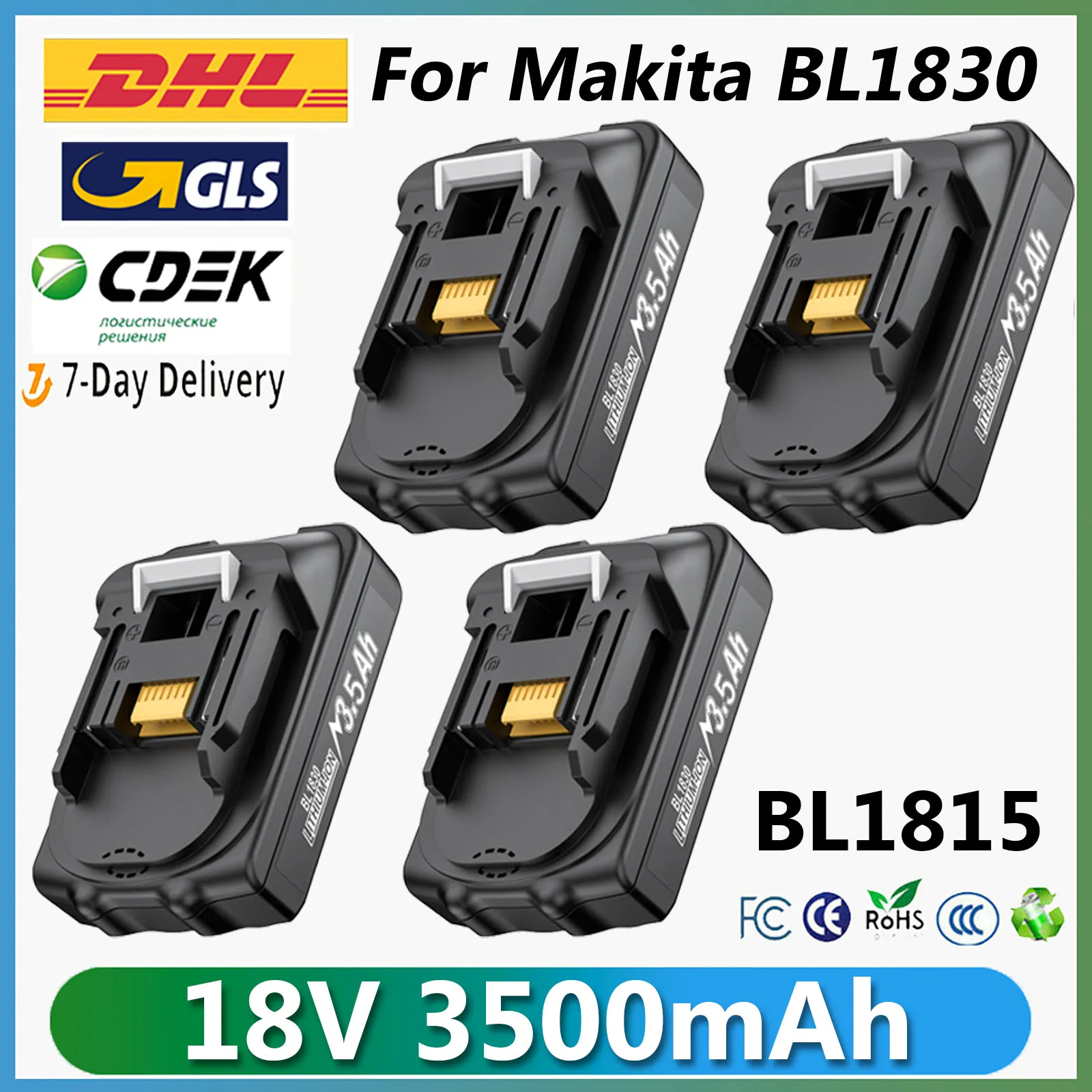 18V-Battery-For-Makita-BL1815-Rechargeable-Battery-3-5Ah-Replacement ...