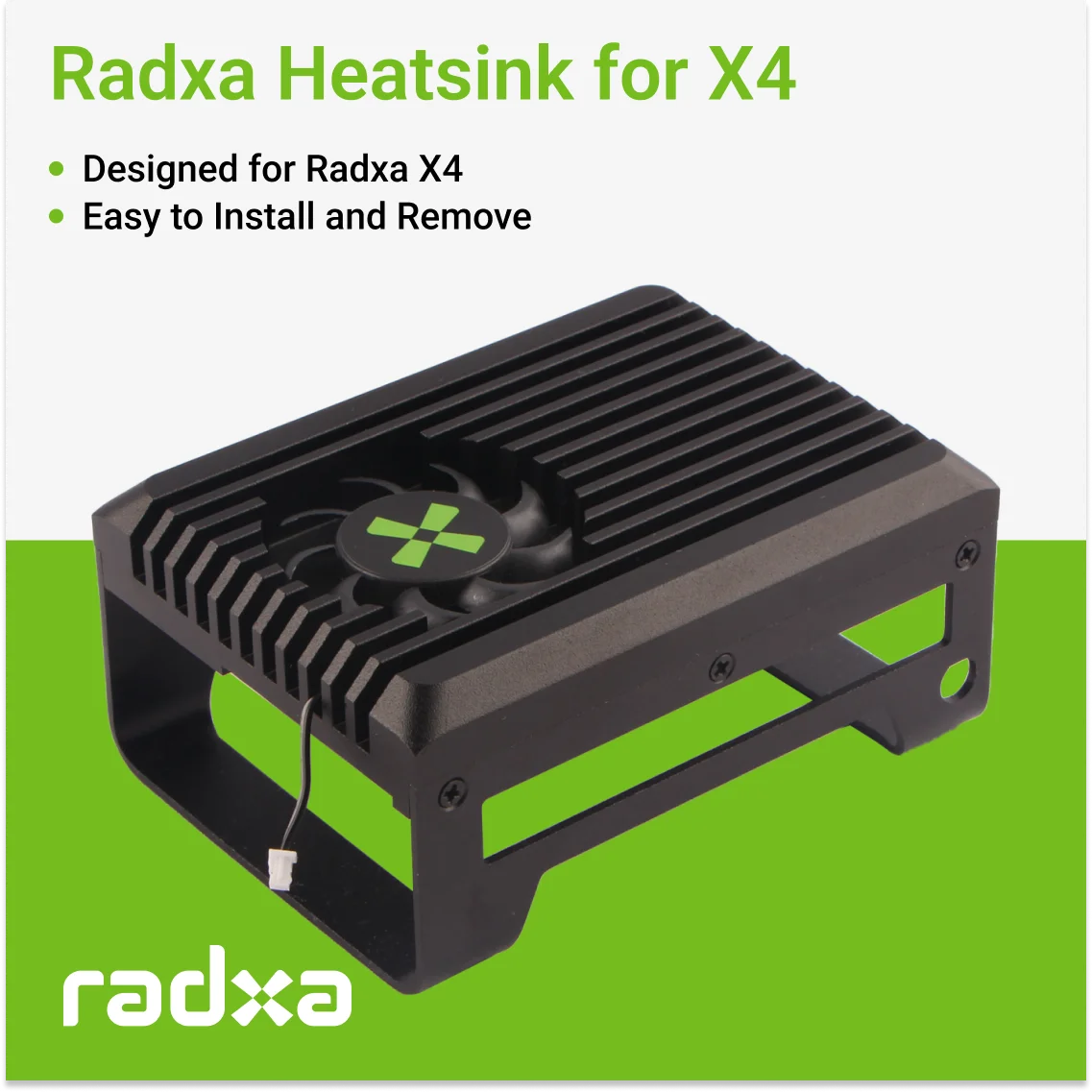 مبدد حرارة Radxa لـ X4، مصمم لـ Radxa X4، سهل التركيب والإزالة ...