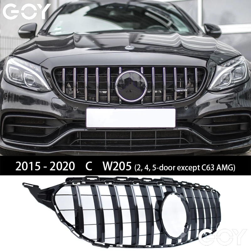 Panamericana Grille Gtr Type Grill For Mercedes C Class W205 Sedan S205 ...