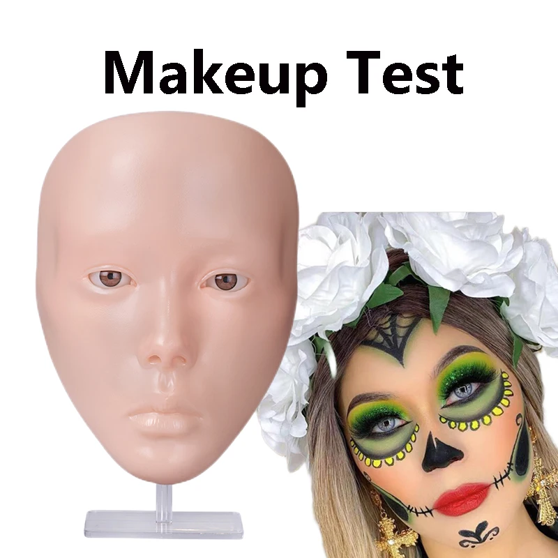 Makeup-Board-Realistic-3D-Silicone-Eyes-Face-Practice-Reusable-Bionic ...