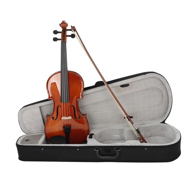 Violin Case Wood 16" Viola Starter Kit - Solid Spruce Wood With Bow ...