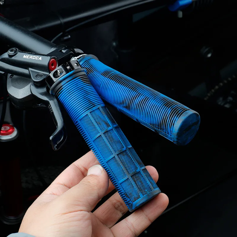 IntegratedBicycle-Grips-TPR-Bike-Handlebar-Aluminum-Alloy-Grips-Lock-On ...