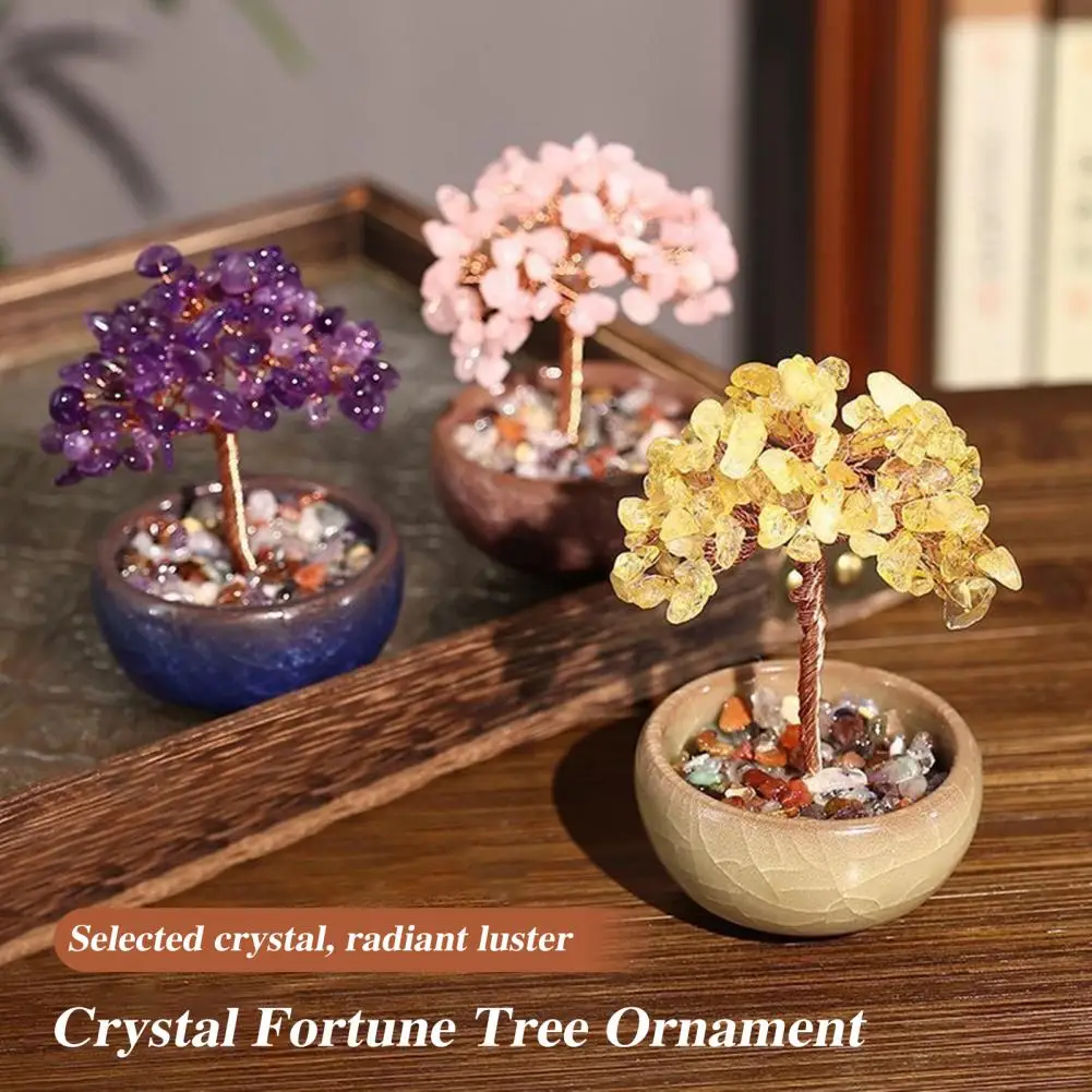 Ornament Home Decor Handmade Tree Sculpture Handmade Tree for Good Luck ...