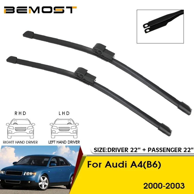 Car Wiper Blades For Audi A4(B6) 2000-2003 Windshield Windscreen Front ...