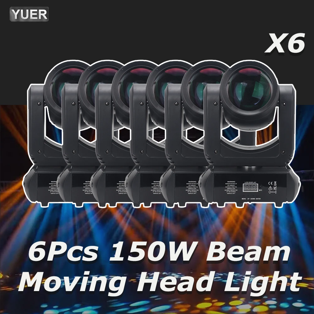 6Pcs-lot-Mini-150W-LED-Moving-Head-Light-Beam-Spot-18-Rotating-Prisms ...