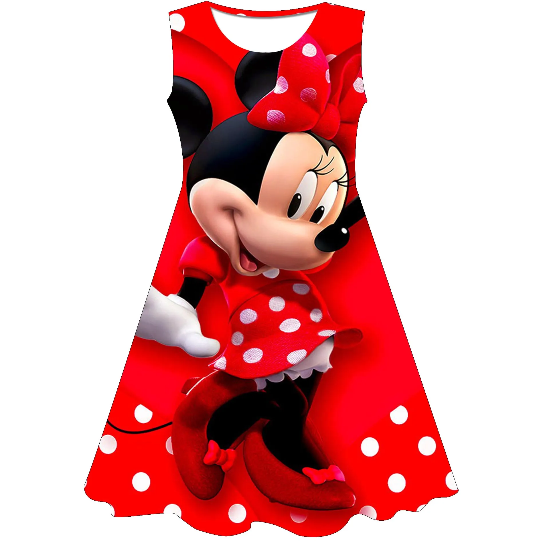 Girls Cosplay Cartoon Costume Minnie Mouse Dress Kids Summer Short ...