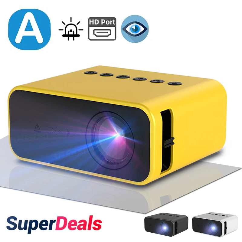 YT500-Portable-Projector-Children-Home-Theater-Multimedia-System-Wired ...