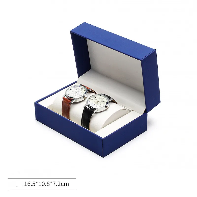 16.5x10.8x7.2cm orange/white/black/bule/coffee Pu watch box couple pair ...