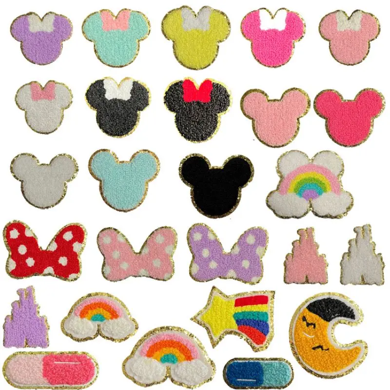 1pcs-Cute-Carton-Self-adhesive-Patches-Stickers-Mouse-Bow-Rainbow-for ...